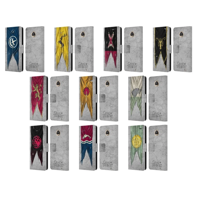 OFFICIAL HBO GAME Of Thrones Sigil Flags Leather Book Case For Motorola ...