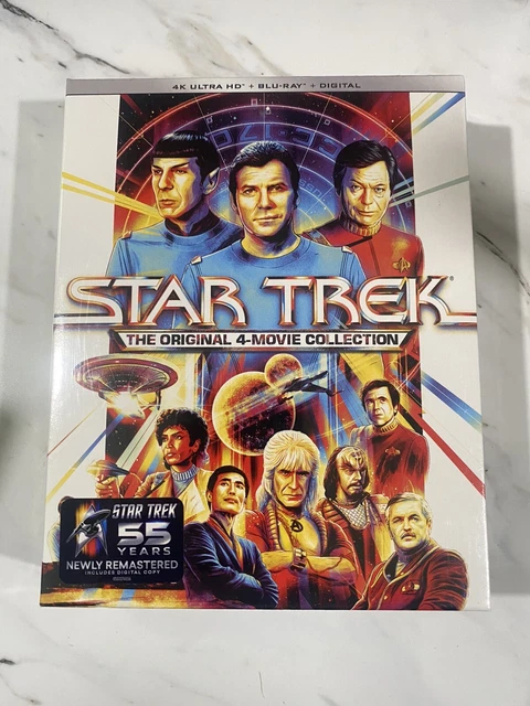STAR TREK ORIGINAL 4-Movie Collection (4K Ultra HD/Blu-ray 8-Disc Set) NoDigital £19.48 ...