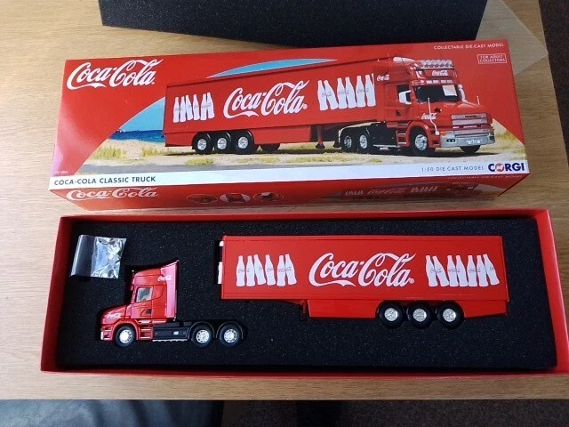 CORGI COCA COLA Scania Articulated Truck. Scale 1:50. CC12841. £75.00 ...