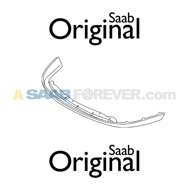 SAAB 9-3 AERO Front Lip Spoiler NEW GENUINE 2003-2007 OEM 32016151 ...