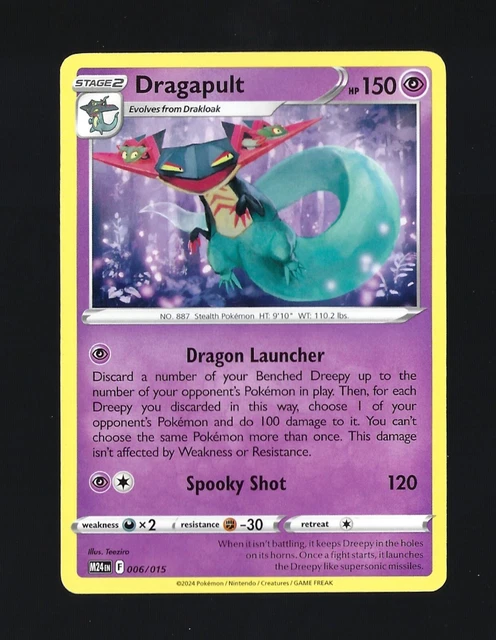 DRAGAPULT 2025 McDonalds Happy Meal Pokémon Card 6/15 £1.76 - PicClick UK