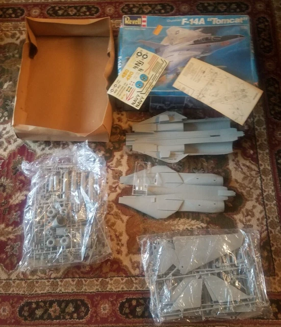 VINTAGE REVELL GRUMMAN F-14A Tomcat Model Fighter Airplane 4770 1:32 ...