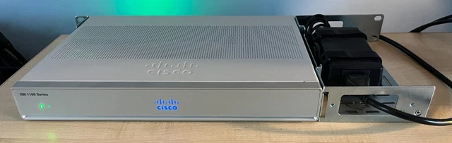 CISCO C1111-8P ISR 1100 Series Router + Rack Mounts + PSU IPBasek9 ...
