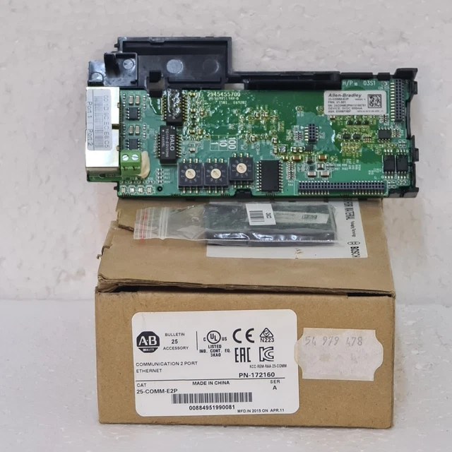 ALLEN BRADLEY 25-COMM-E2P SER A EtherNet/IP Communication Adaptor ...