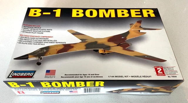 LINDBERG &USAF B-1 Bomber" Model No.70544 - 1:48 Kit - BNIB - Dated ...