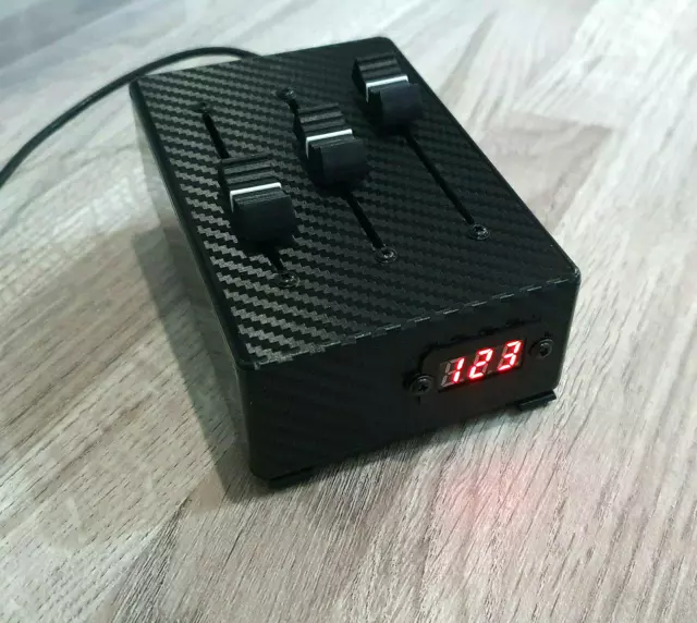 USB AND DIN MIDI Controller 3 Faders programmable CC#/Channel/Range DAW ...