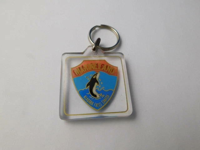 MARINE LAND WHALE Orca Amusement Park Niagara Falls Canada Key Chain ...