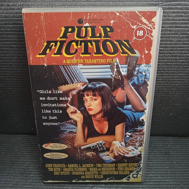 PULP FICTION - VHS Video Tape Big Box Ex Rental - Tarantino Classic! UK ...