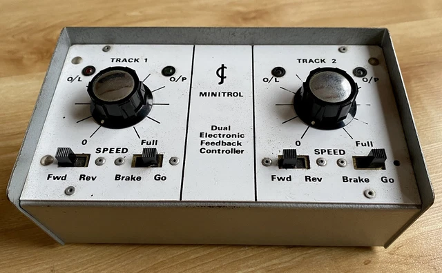 MINITROL DUAL ELECTRONIC Feedback Model Railway Controller with Brake ...
