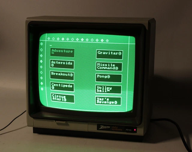 VINTAGE GRÜNMONITOR - Computer Monitor - Grün - Zenith Data Systems EUR ...