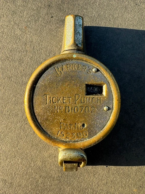 BARKER'S TICKET PUNCH Bus Tram Tramway Train Conductor Clippy Ticket ...