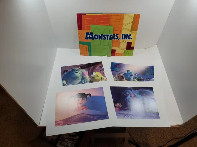 DISNEY MONSTERS INC Lithographs Exclusive Portfolio Set of 4 Prints £12 ...