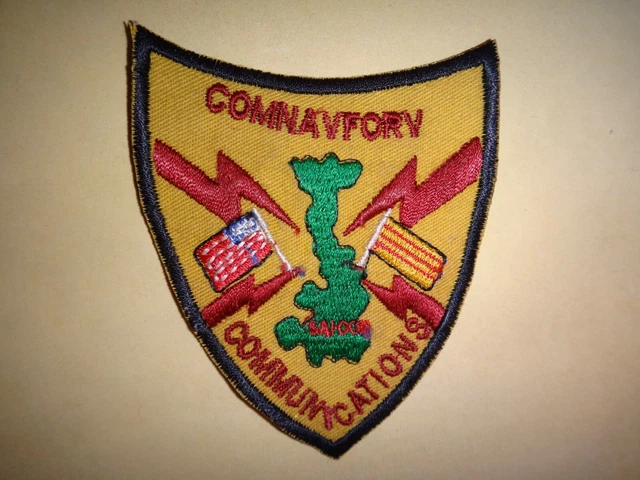 US NAVY COMMANDER NAVAL FORCE COMMUNICATIONS Vietnam War Patch £7.94 ...