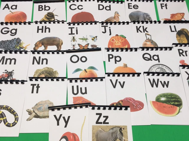 ALPHABET PICTURE FLIP Booklets (A - Z) -26 Complete Set - Letter ...