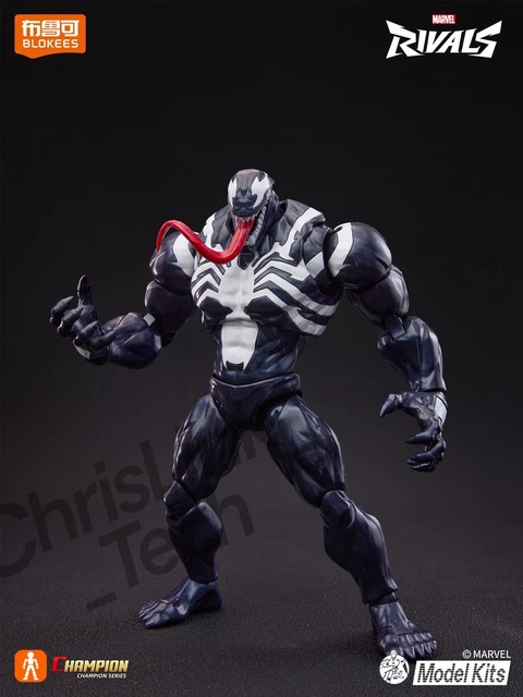 BLOKEES MARVEL RIVALS Venom Champion Class Poseable Model Kit Assembly ...