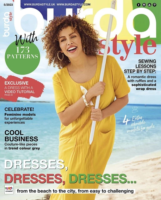 BURDA STYLE MAGAZINE May 2023 European Fashion Sewing Patterns English ...