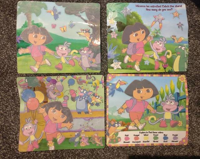 DORA THE EXPLORER Tomy Aquadraw 4 Mats With Water Pen Great Condition ...