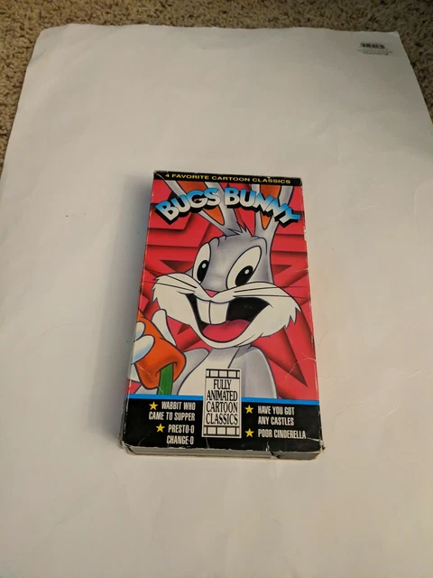 Vhs 1992 Bugs Bunny Dessin AnimÉ Classique Quatre Dessins Animés