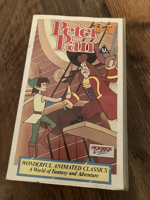 1988 PICKWICK VIDEO Peter Pan - Animated Classic VHS Tape VTG PAL ...
