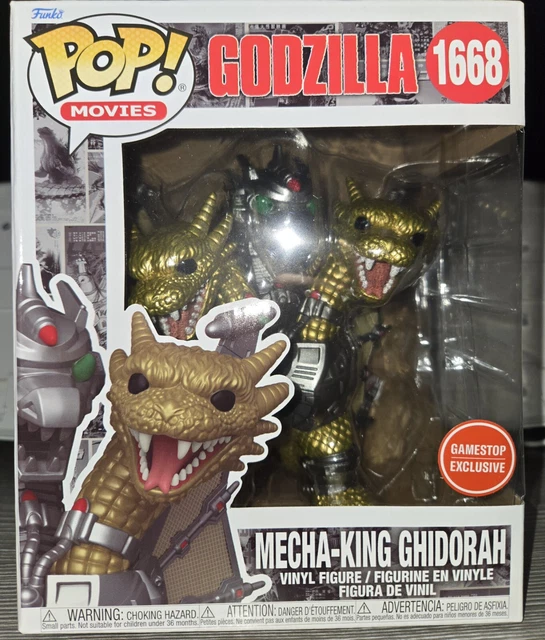 FUNKO POP! SUPER: Godzilla Mecha-King Ghidorah Gamestop Exclusive #1668 ...