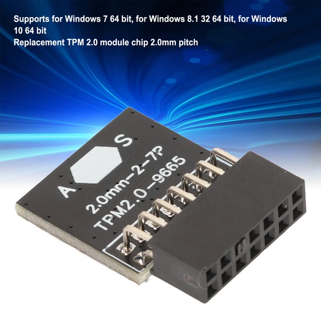 TPM 2.0 MODULE TPM Chip 14 Pin 2x7P Security Module For For Win11 Platf ...