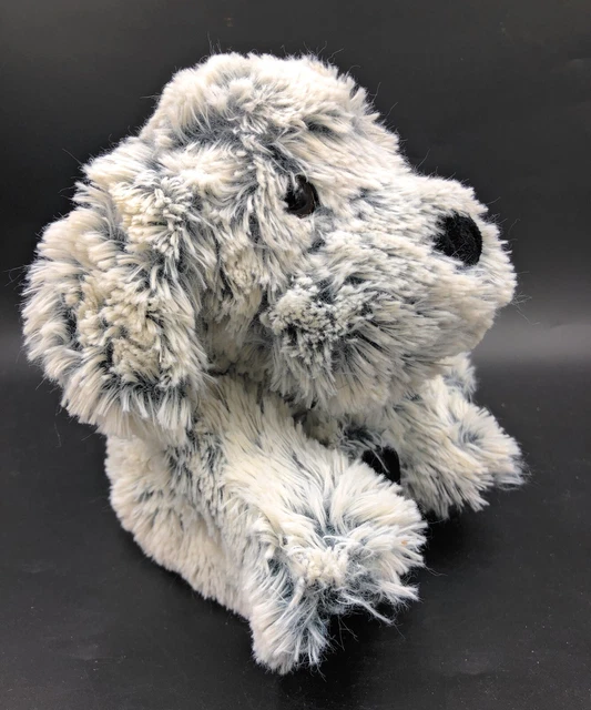 CARD FACTORY SCRUFF Puppy Dog Super Soft 8” Plush Toy Grey Cuddly ...