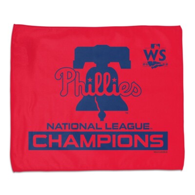 NATIONAL LEAGUE CHAMPIONS PHILLIES 2022 RALLY towel 15” x 18” World ...