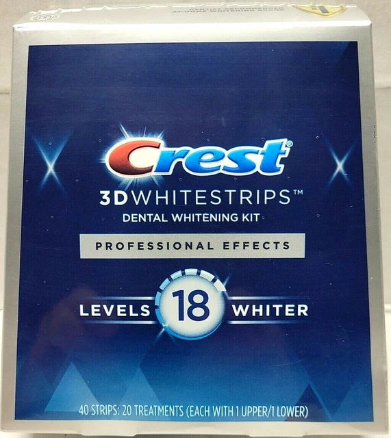 Crest 3d Whitestrips Whitening Professional Effects 40 Strip 20 Tremnt