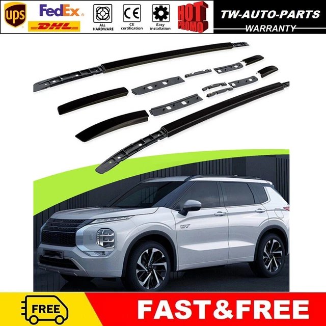 FITS FOR MITSUBISHI Outlander 2022-2024 Aluminum Roof Rail Racks Side ...