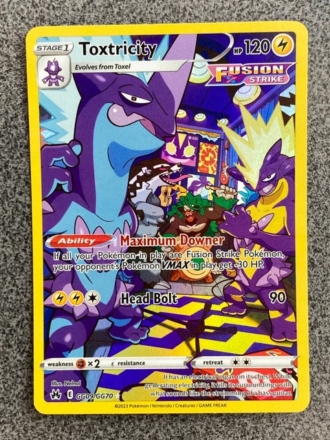 TOXTRICITY GG09/GG70 NM EN Pokemon TCG Crown Zenith Galarian Gallery ...