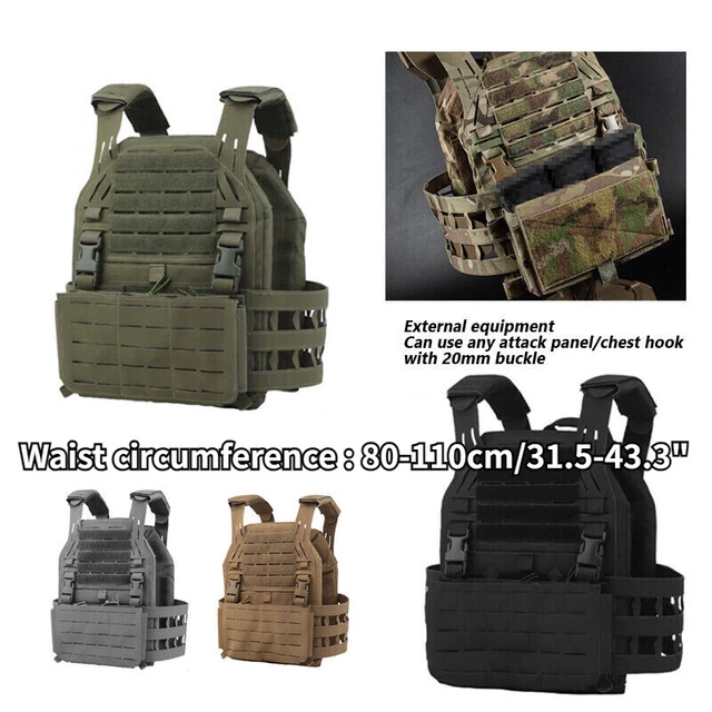 MILITARY ASSAULT PLATE Carrier Tactical Molle Chest Rig Battle Gear ...