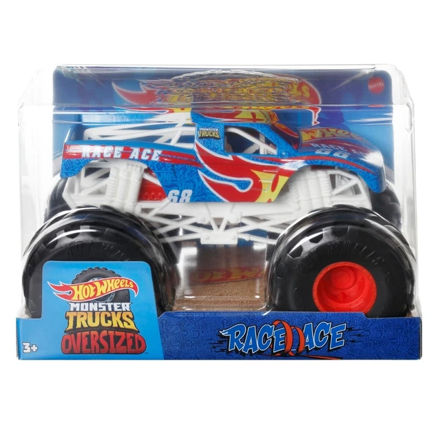 HOT WHEELS MONSTER Truck Big Size Race Ace Mini Car 1:24 GTJ37 Toy £63. ...