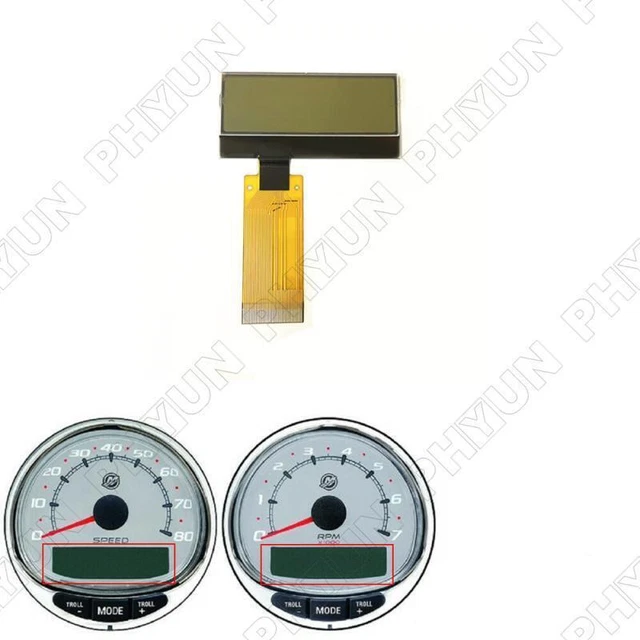 LCD DISPLAY FOR Mercury Smartcraft SC1000 Speed&Tach Multifunction ...