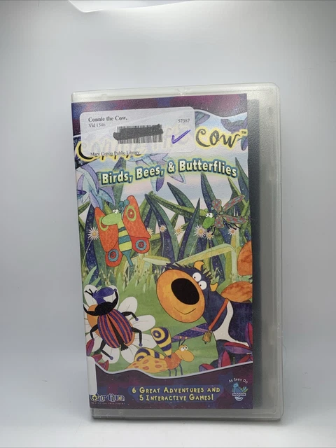 NOGGIN CHANNEL KIDS TV Connie The Cow Birds, Bees, & Butterflies VHS ...