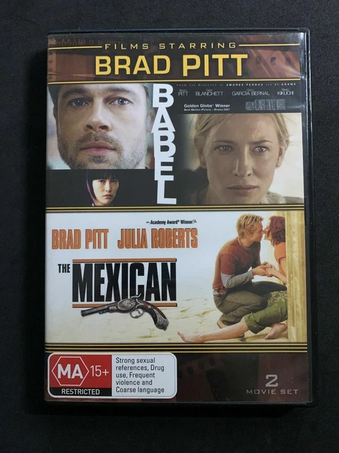BRAD PITT - Babel / The Mexican (DVD, 2009, 2-Disc Set) Region 4 $11.95 ...