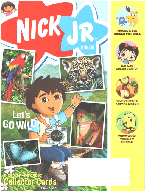 NICK JR MAGAZINE May June 2008 Diego Rainforest Kai-Lan Wonder Pets ...
