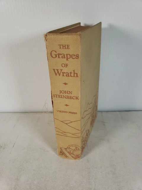 THE GRAPES OF Wrath by John Steinbeck (1939 - Hardcover, Early Edition ...