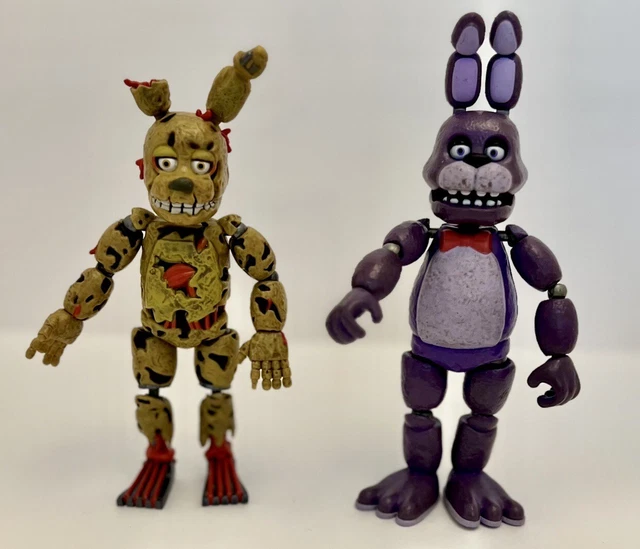 FUNKO FIVE NIGHTS at Freddy's SPRINGTRAP & BONNIE 5” Articulated FNaF ...