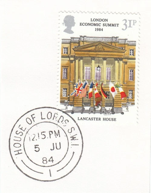 (1120060) HOUSE OF LORDS London Economic Summit GB Used stamp 1984 ON ...