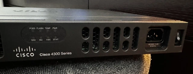 CISCO 4300 SERIES ISR MPN - Isr4331/k9 V04 £65.00 - PicClick UK