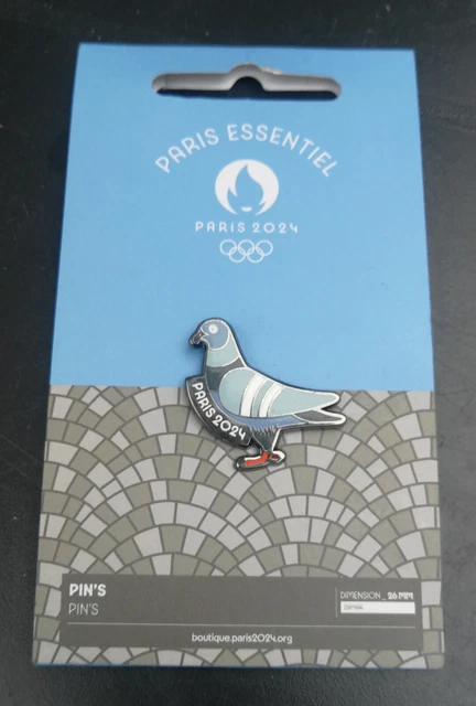 PIN'S OLYMPIQUE JO PARIS 2024 Pigeon OFFICIEL COLLECTOR Sous licence ...