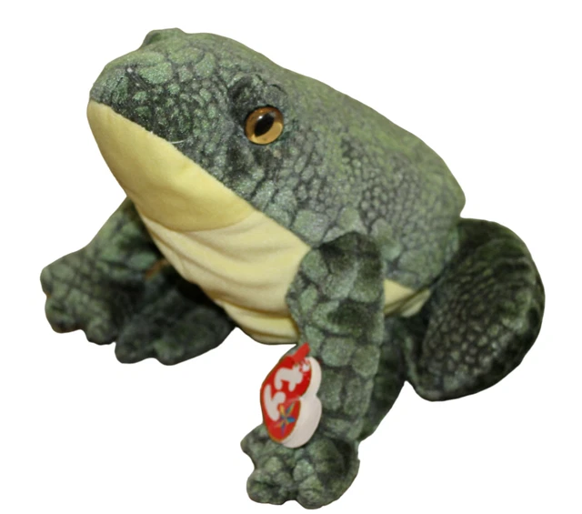 TY BEANIE BUDDIES Ponder Frog Toad Plush Stuffed Animal Toy 2007 12 ...