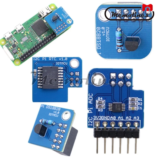 DS3231 RTC ADS1115 ADC I2C IIC DS18B20 module capteur de température ...