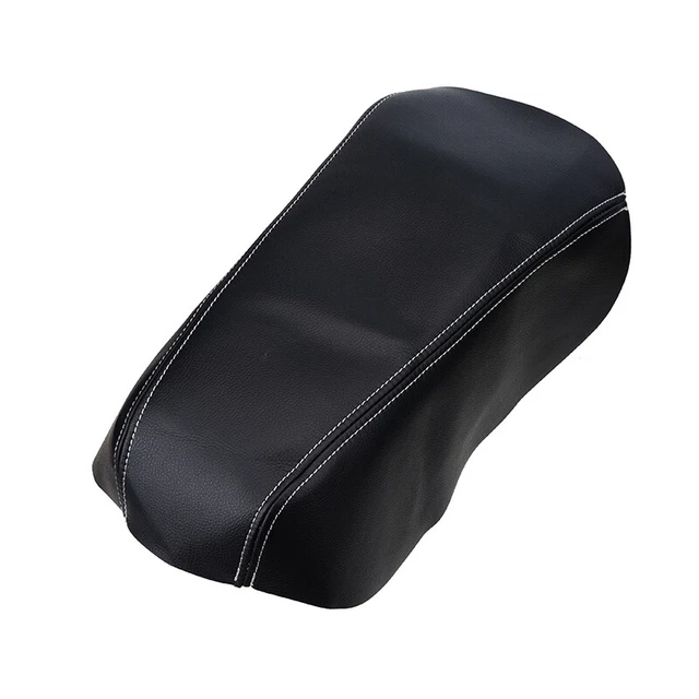 FIT NISSAN MAXIMA 2016-2019 Black Leather Center Console Lid Armrest ...