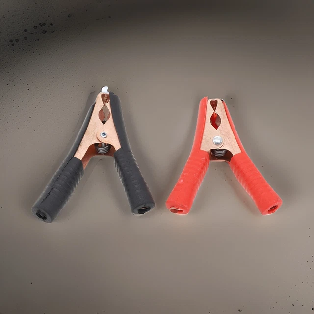 HEAVY DUTY ALLIGATOR Clips Crocodile Clip Battery Test Clamps 100A Red ...