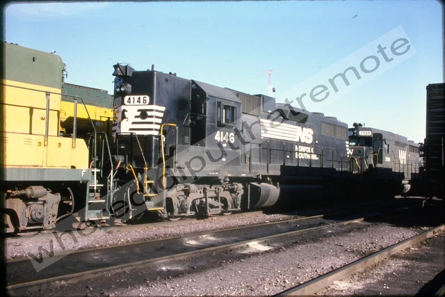 ORIGINAL SLIDE NORFOLK Southern NS 4146 EMD EMD GP38AC fourni ILL 1989 ...
