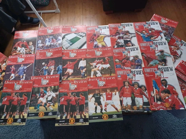 MANCHESTER UNITED PROGRAMMES 1998 United Review (22) £26.72 - PicClick UK