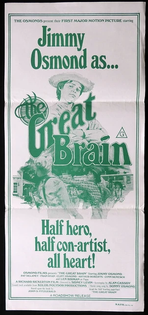 THE GREAT BRAIN Original Daybill Movie Poster Jimmy Osmond Pat Delaney ...