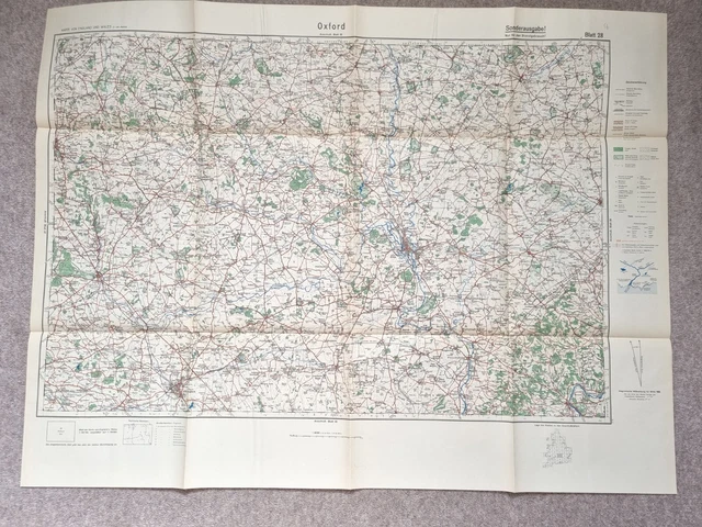ORIGINAL WW2 GERMAN INVASION / AIRFORCE MAP Of FORFAR 1938 £19.99 ...