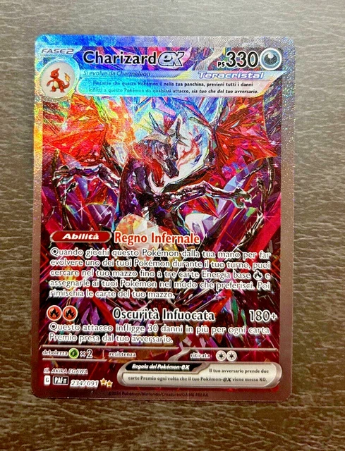 CARTA POKEMON CHARIZARD EX Teracrystal Ultra Shiny 234/091 Destino di ...
